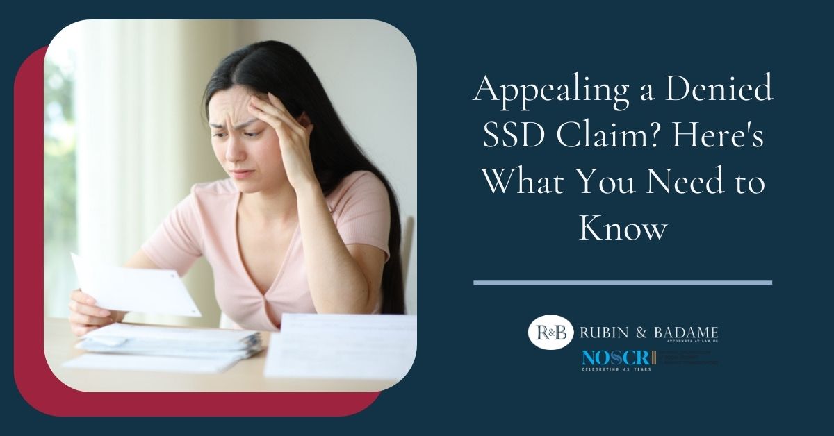 Appealing a Denied SSD Claim? Here's What You Need to Know